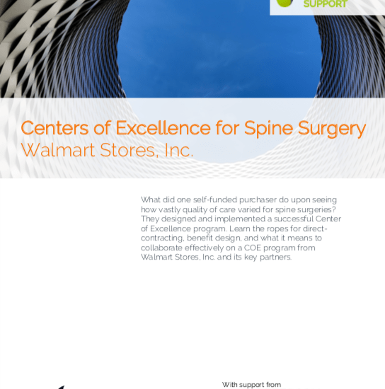 Centers of Excellence: Walmart Inc. - Catalyst for Payment Reform